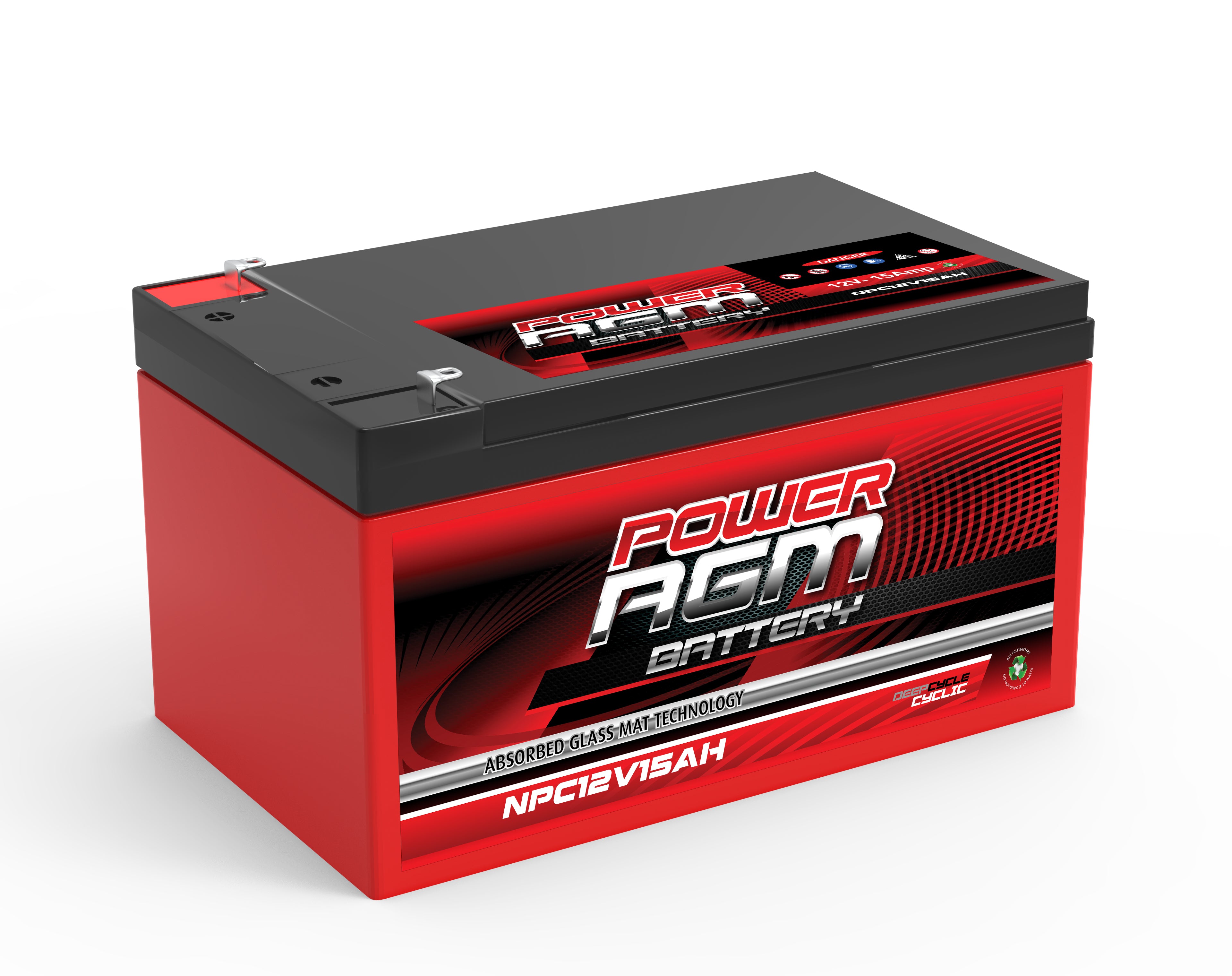 Power AGM 12V15AH – Power Crank Batteries